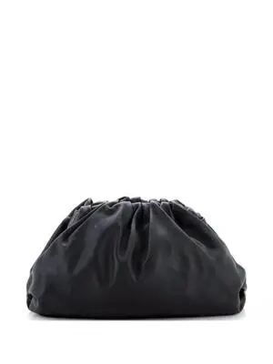Bottega Veneta The Pouch Leather Clutch Bag - Black
