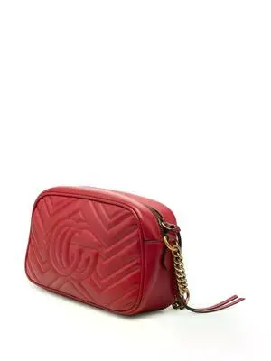 Gucci Gg Marmont Matelassé Leather Crossbody Bag - Red