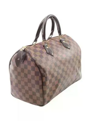 LOUIS VUITTON Damier Ebene Speedy 30 Boston Bag - Brown
