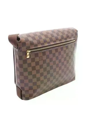 LOUIS VUITTON Damier Ebene Brooklyn Mm Crossbody Bag