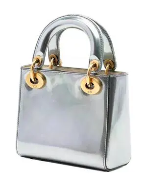 Dior 2018 Mini Lady Satchel - Silver
