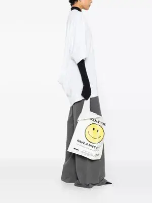 Marie Adam-Leenaerdt Graphic Print Leather Tote Bag