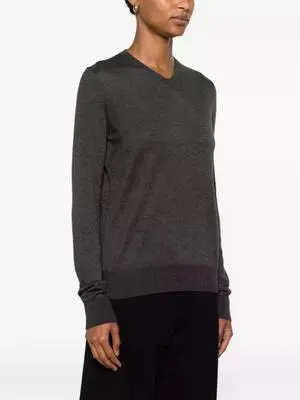 THE ROW V-neck Long-sleeve Sweater