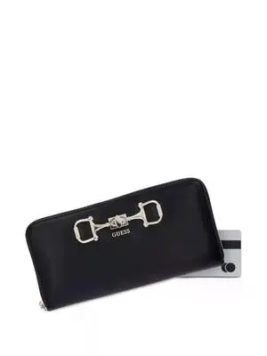 Guess Janie Horsebit-detail Wallet - Black