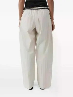 ST. AGNI Relaxed Fit Pinstriped Trousers