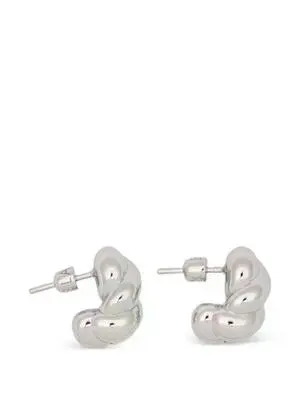 MARIA BLACK Robe Small Twisted Earrings - Silver