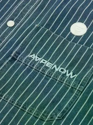 AAPE BY *A BATHING APE Aapenow Moonface Striped Shirt