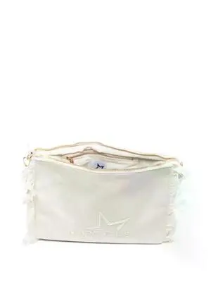 MARC ELLIS Buby Calypso Fringed Logo-embroidered Clutch Bag