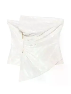 Leen Mougrhabi Noor Asymmetric Jacquard Top