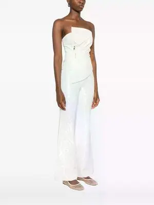 Leen Mougrhabi Noor Asymmetric Jacquard Top