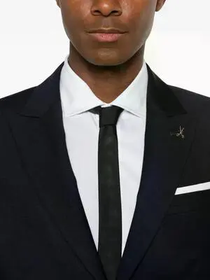 DANIELE ALESSANDRINI Textured Single-breasted Suit - Blue