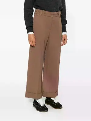 Brunello Cucinelli Belted Wool Trousers