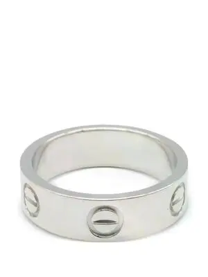Cartier 18k White Gold Love Ring - Silver
