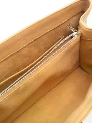 LOUIS VUITTON Beige Leather Monogram Handbag - Neutrals