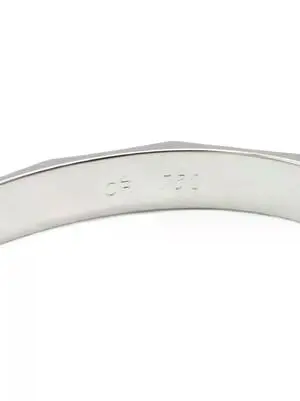 Boucheron 18k White Gold Facette Cuff Bracelet