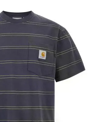 Carhartt Work In Progress Bert Pocket Striped T-shirt - Grey