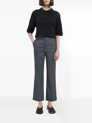 Maria Mcmanus High-waisted Cropped Trousers