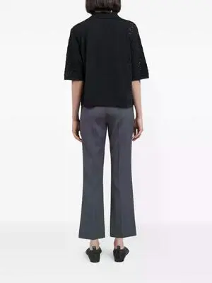 Maria Mcmanus High-waisted Cropped Trousers