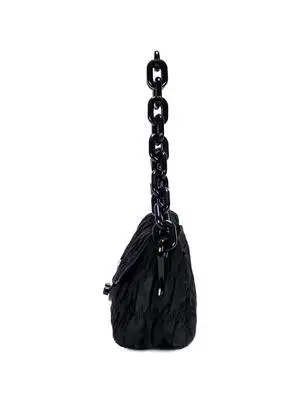 Prada Tessuto Gaufre Chain Shoulder Bag