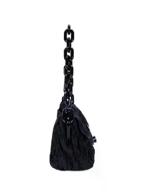 Prada Tessuto Gaufre Chain Shoulder Bag