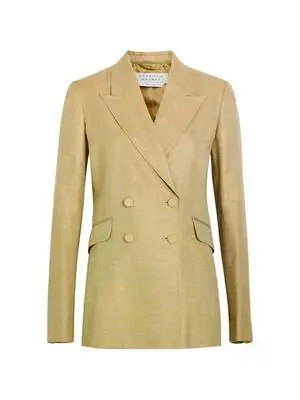 Gabriela Hearst Double-breasted Blazer With Peak Lapels - Neutrals