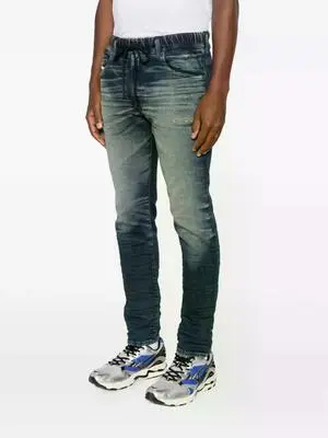DIESEL® Drawstring Waist Distressed Jeans