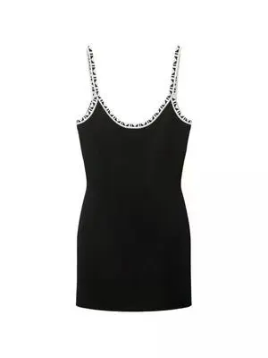 Versace Stretch Viscose Jacquard Mini Dress