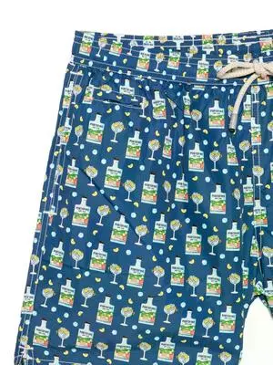 MC2 SAINT BARTH Printed Swim Shorts - Blue