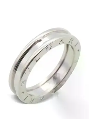 BVLGARI B.zero1 Band Ring In White Gold - Silver