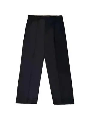 PT TORINO Pleated Detail Turn-up Trousers - Blue