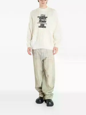 WASTED Rain Cable Knit Sweater