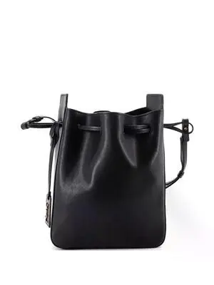Saint Laurent Convertible Leather Bucket Bag