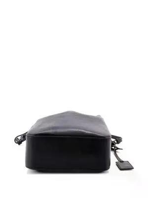 Saint Laurent Convertible Leather Bucket Bag