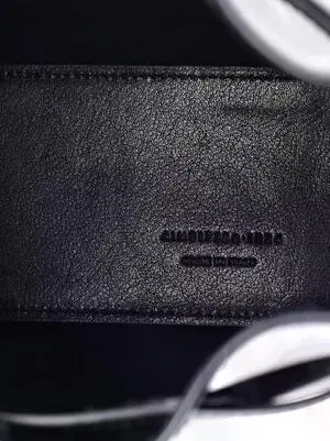 Saint Laurent Convertible Leather Bucket Bag