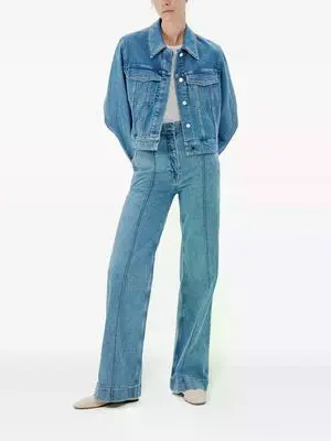 Another Tomorrow High-waisted Straight-leg Jeans