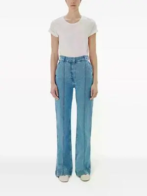 Another Tomorrow High-waisted Straight-leg Jeans
