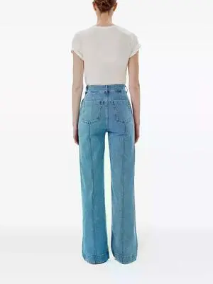 Another Tomorrow High-waisted Straight-leg Jeans