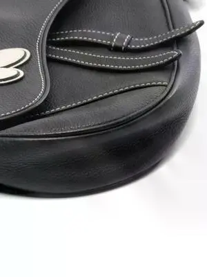 Dior Saddle Body Bag With Kaws Bee Applique
