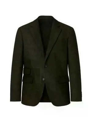 Massimo Alba Prince Of Wales Virgin Wool Jacket - Green