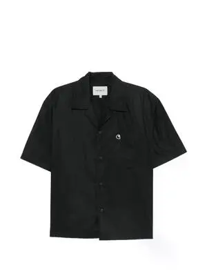 Carhartt Work In Progress Kendry Logo-embroidered Short-sleeve Cotton Shirt - Black