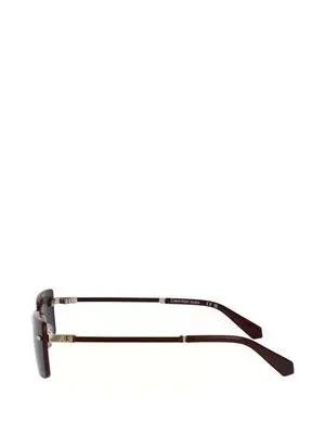 Calvin Klein Rimless Rectangle Sunglasses