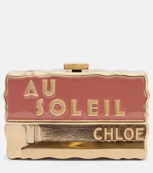 Chloe Gold Tone Clutches