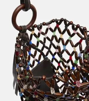Staud Del Mar Beaded Shoulder Bag