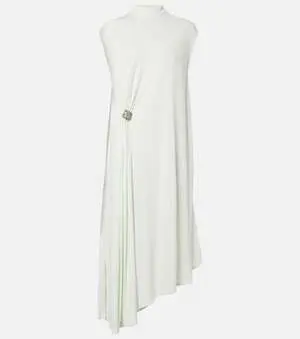 Bottega Veneta Crepe Jersey Midi Dress - Green