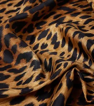 Gucci Leopard-print Silk Twill Scarf - Brown