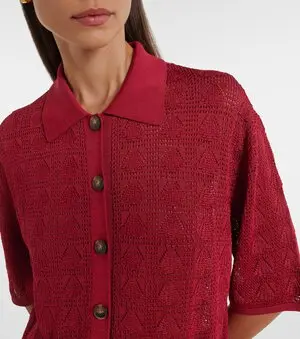 Loulou De Saison Siani Knitted Cardigan - Red