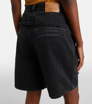 MARANT ETOILE Iselle" Faded Denim Bermuda Shorts