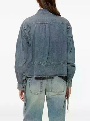 Alexander McQueen Logo-embroidered Denim Jacket