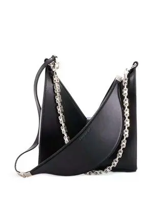 Givenchy Cut Out Leather Mini Crossbody Bag - Black