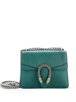 Gucci Dionysus Bag Leather Mini Crossbody Bag - Green